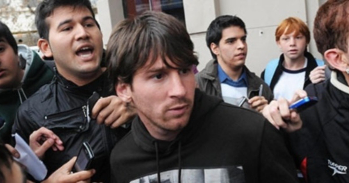 Messi pasó un mal momento después de almorzar en calle Pellegrini ...