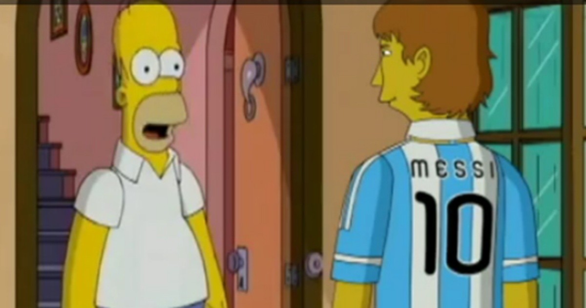 El día que Messi le hizo un caño a Homero Simpson | Rosario3