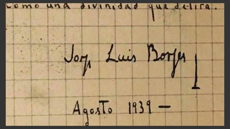 Un inédito manuscrito de Borges fue hallado en Brasil | Rosario3