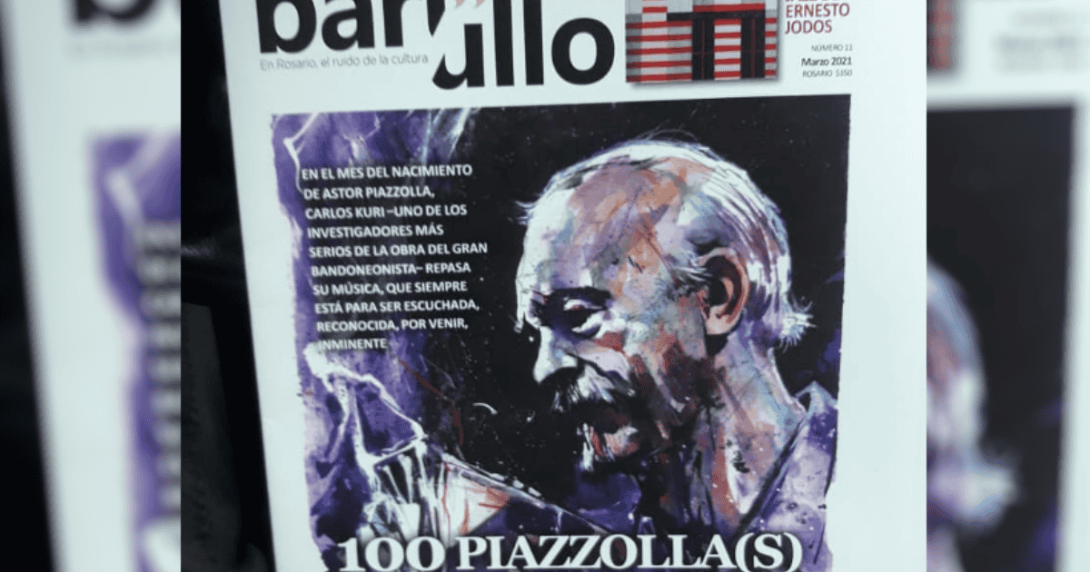 Presentan el nuevo número de Barullo, con los 100 de Piazzolla en tapa ...
