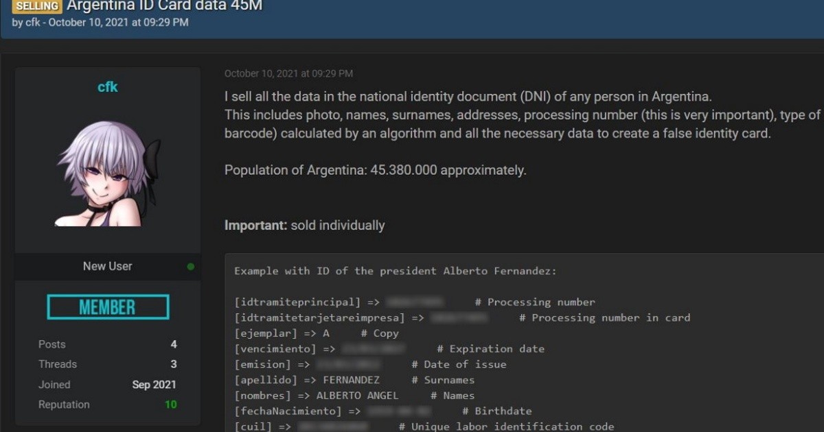Filtración de la base del Renaper: ¿el verdadero robo del siglo? | Rosario3
