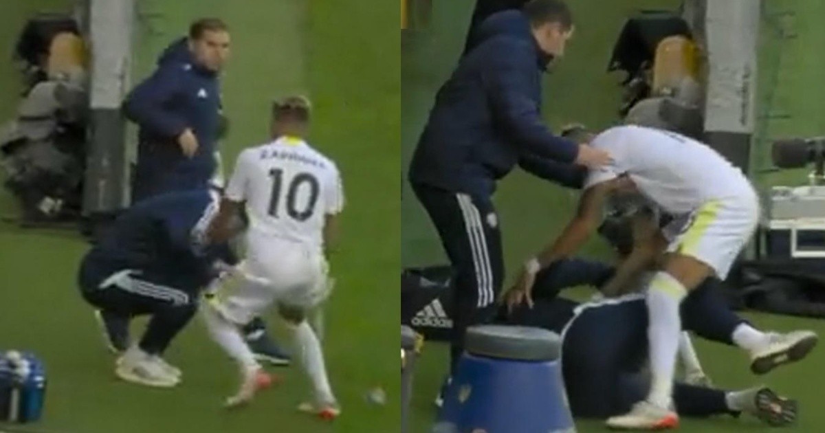 Se llevaron puesto a Bielsa: Raphinha no pudo frenar y chocó contra el ...