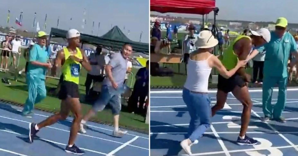 Video: atleta se mareó en la recta final de una carrera y su mamá lo ...