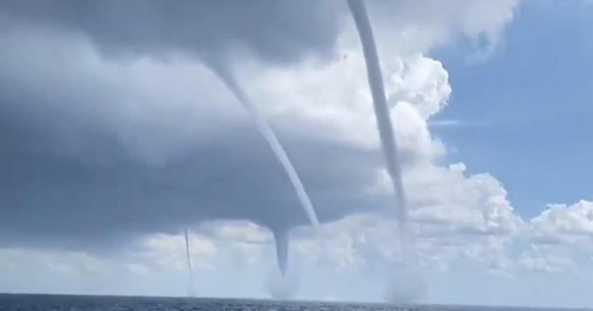 Videos: cuatro trombas marinas fueron captadas frente a las costas de España y el fenómeno se ...