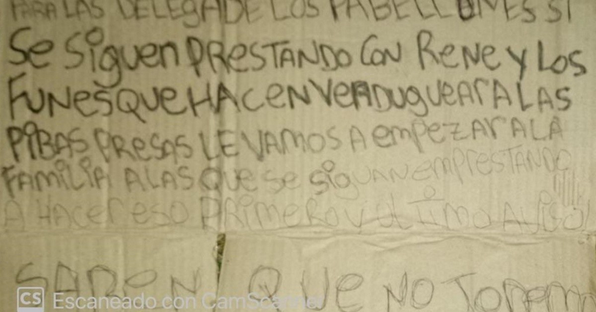 Mensaje interno y mención a narcos: el cartón que dejaron antes de ...