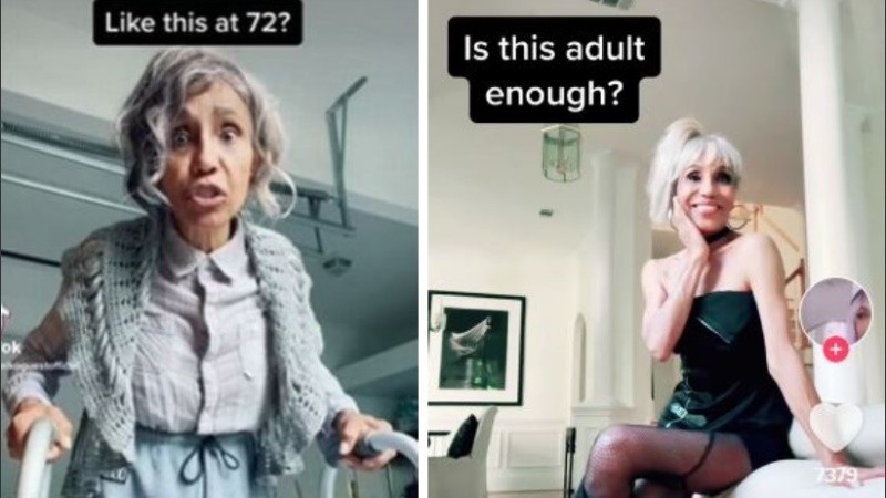 A los 72 años se volvió viral por mostrarse con poca ropa; la respuesta ...