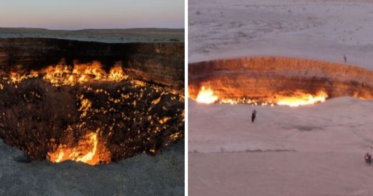 "Las puertas del infierno": el enorme cráter que arde hace más de 50 ...