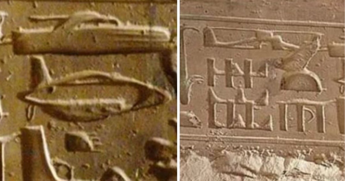 Jeroglíficos del Antiguo Egipto son vistos como "prueba" de viajes en ...