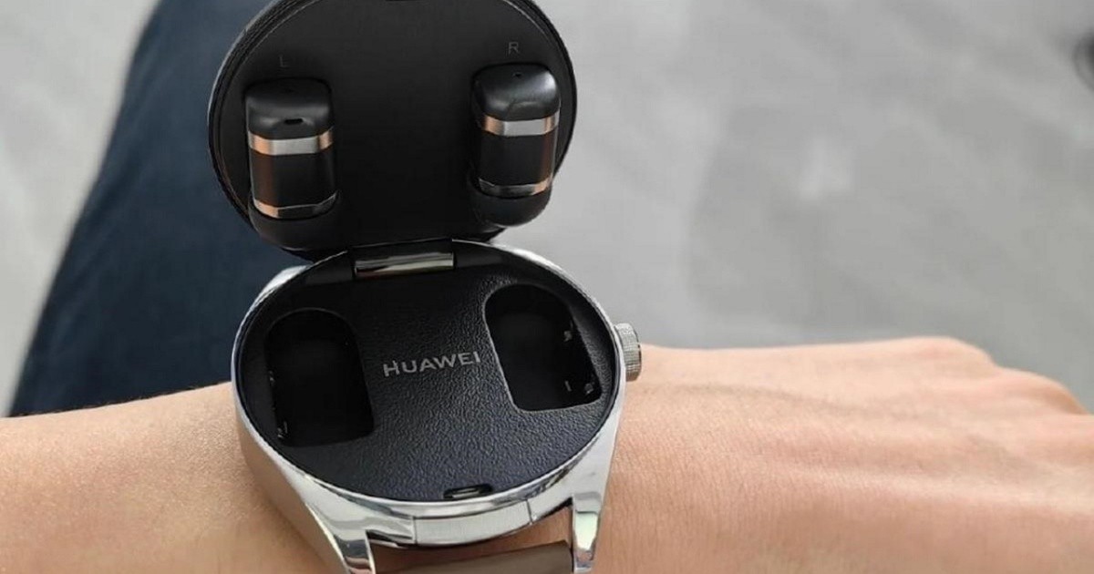 Huawei presented a smartwatch that will work as a charging case for ...