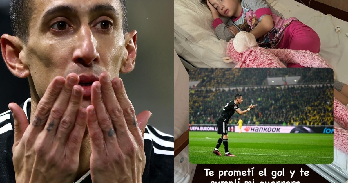 Di María, lluvia de corazones y una dedicatoria especial a su hija ...