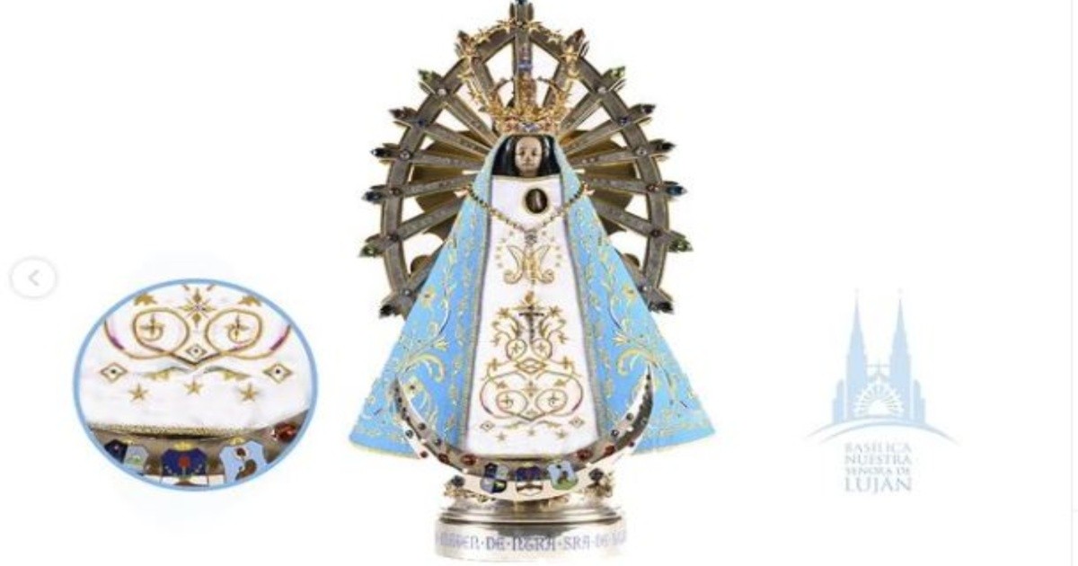 Argentinidad al palo: el manto de la Virgen de Luján tiene bordado las ...