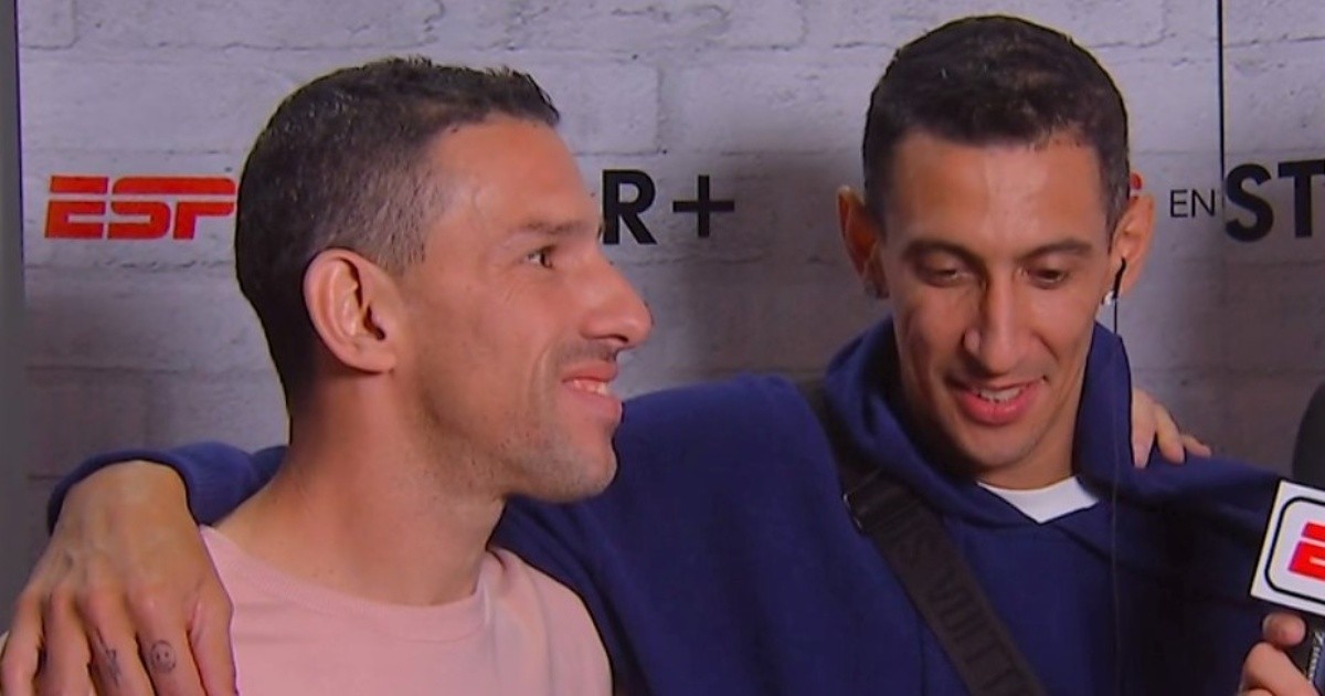 Di María, ovacionado en el Coloso en el homenaje a Maxi Rodríguez: “Somos amigos, acá no hay ...