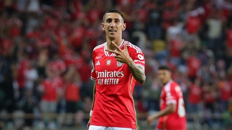 Golazo de Di María y título en su regreso oficial al Benfica | Rosario3
