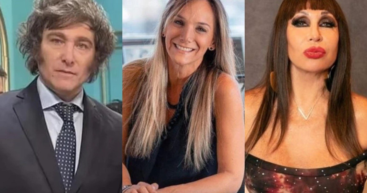 La chicana de Milei a Malena Galmarini, la respuesta de ella y la intervención de Moria Casán ...