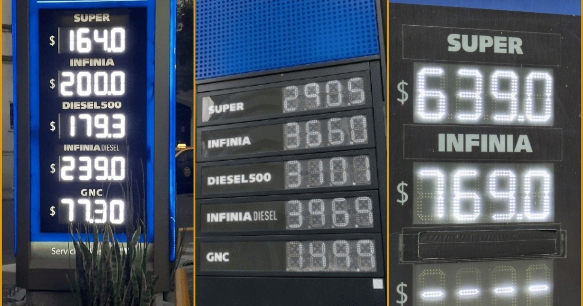 De $ 171 a $ 639 el litro: cómo subieron los combustibles de YPF en un año | Rosario3