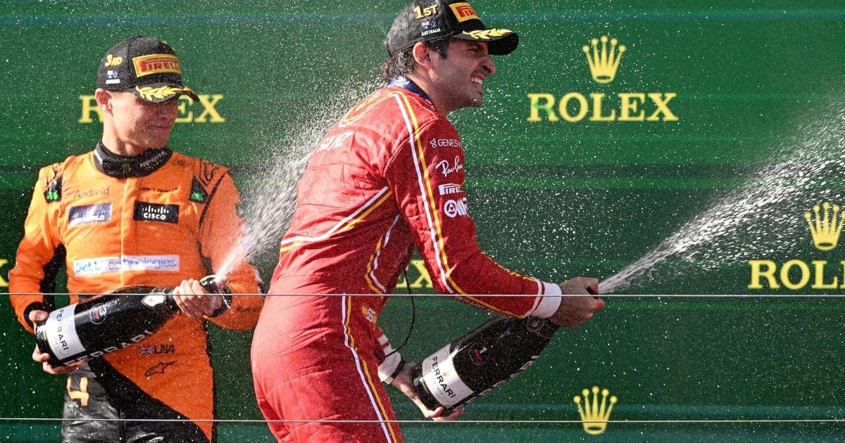 Fórmula uno: Carlos Sainz ganó en Australia y Verstappen abandonó tras ...