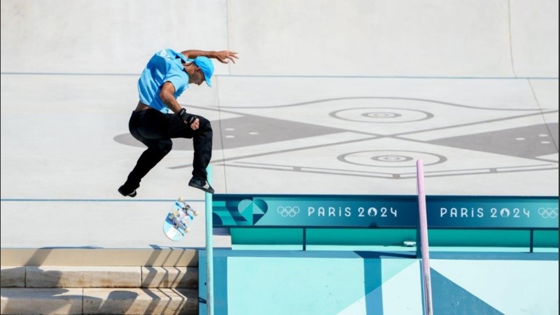 París 2024: Matías Dell Olio se pinchó en la final de skate pero hizo ...