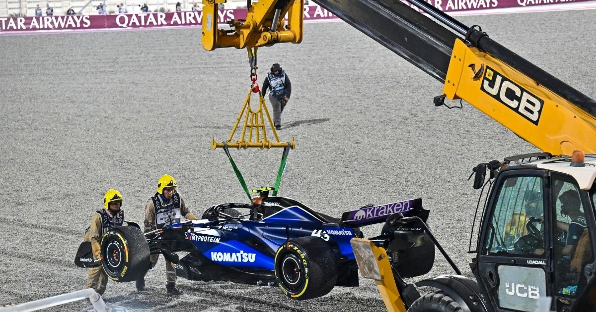 Por un choque, Franco Colapinto quedó afuera muy rápido del GP de Qatar ...