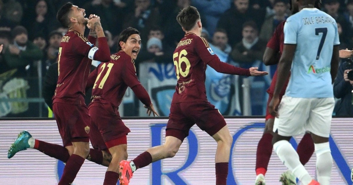 Roma, con Dybala y Paredes, se quedó con el clásico ante Lazio | Rosario3