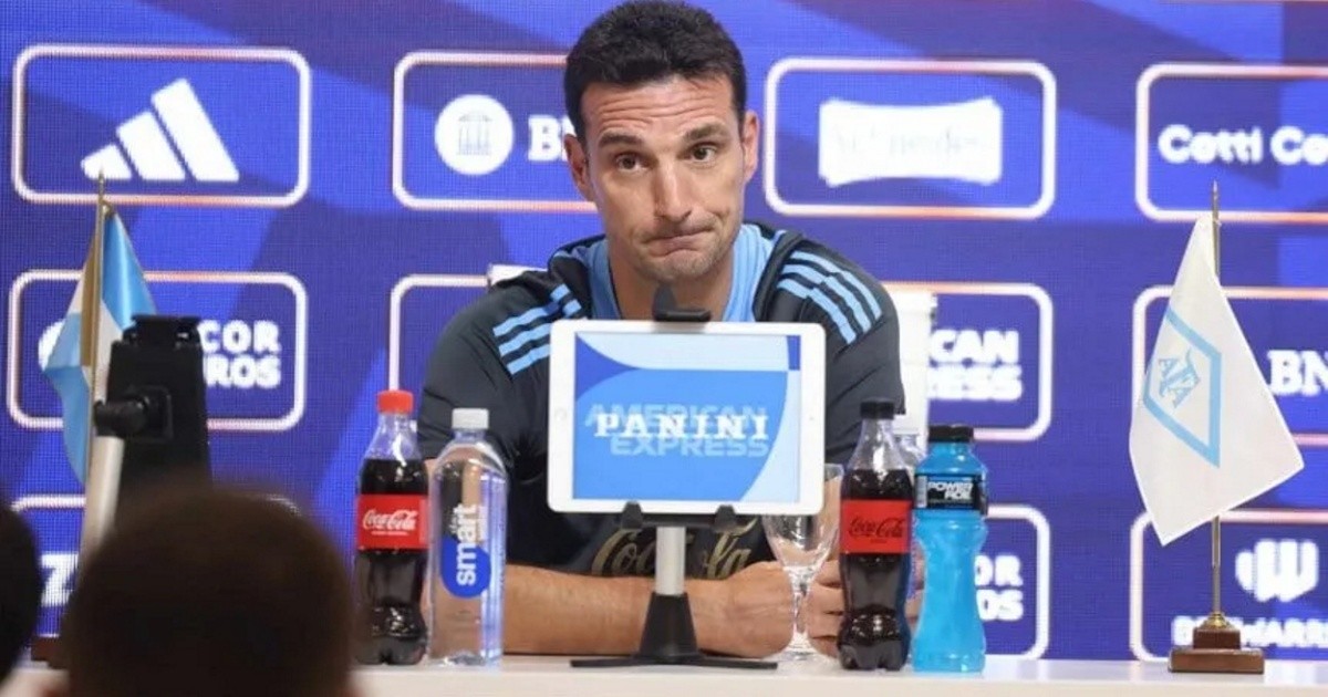 Scaloni también se refirió al debut del stramer Spreen: "Por el bien ...