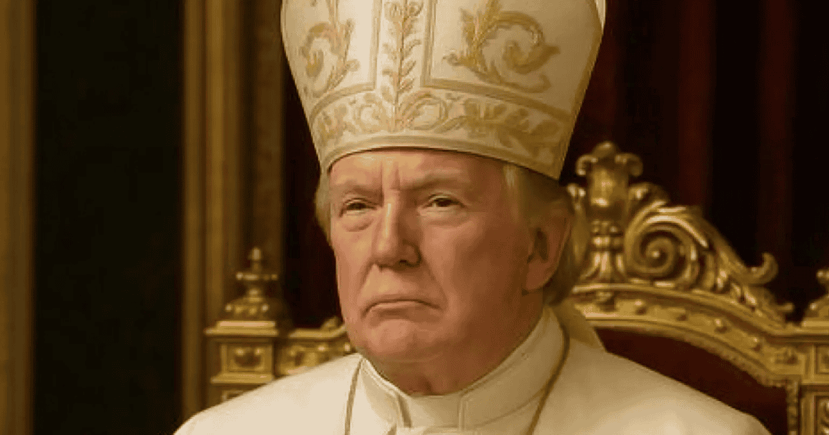 Tras afirmar que sería un buen pontífice, Trump subió una polémica foto ...