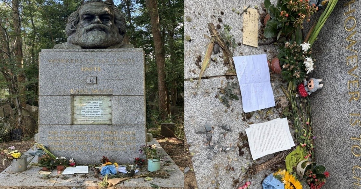 Dejaron un muñeco Labubu en la tumba de Karl Marx y se volvió viral en ...
