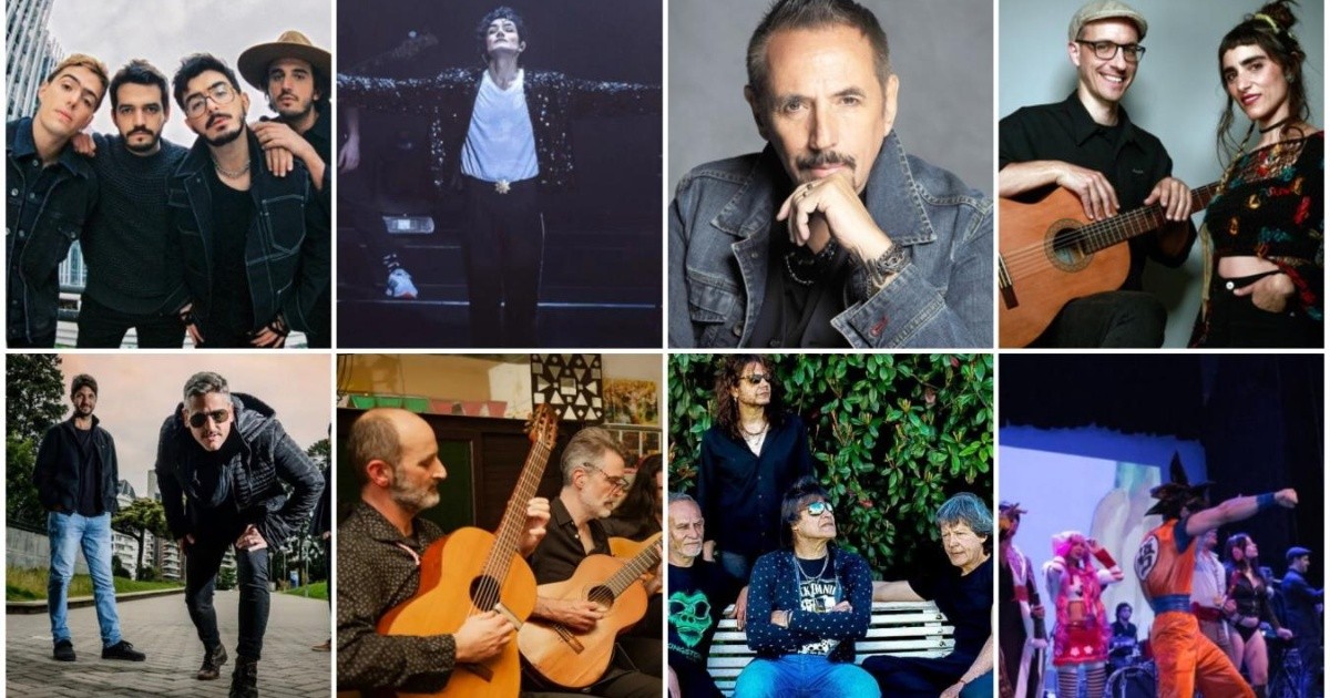 Recitales de Morat, Alejandro Lerner, Pablo Covacevich Cuarteto, Bonzo ...