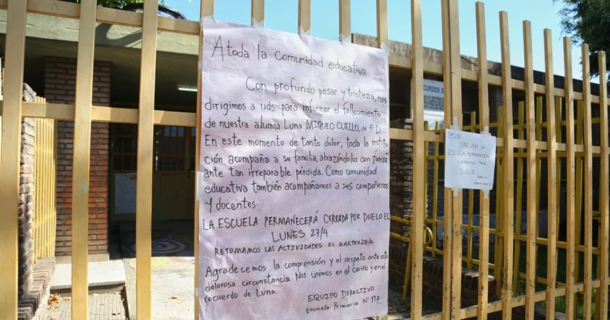 Muerte de una niña en la escuela: "Fue un accidente que tuvo el peor de ...